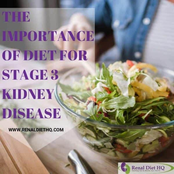 The Importance of Diet for Stage 3 Kidney Disease | Renal Diet Menu