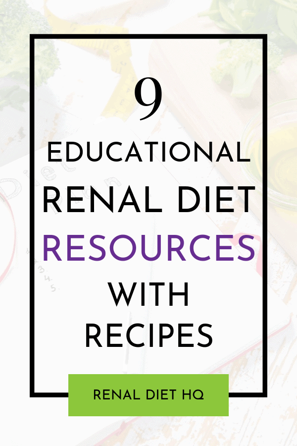 Renal Diet Education Handout - Renal Diet HQ