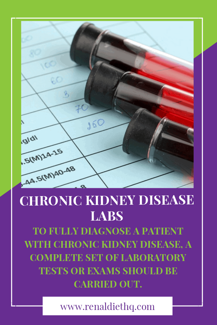 Laboratory Exams For Chronic Kidney Disease - Renal Diet HQ