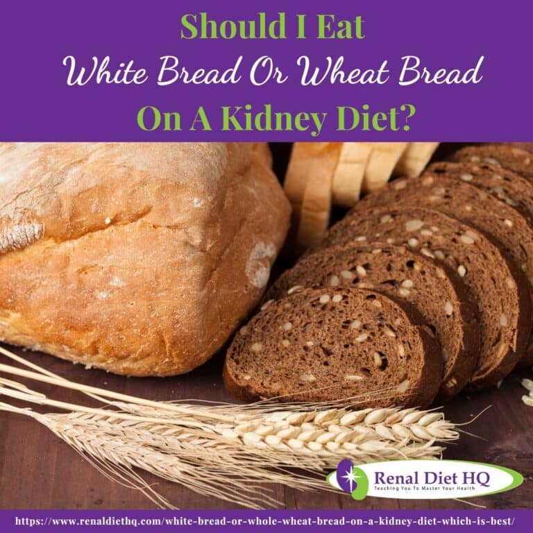Potassium in whole wheat bread and the best bread to eat for CKD Stage 3