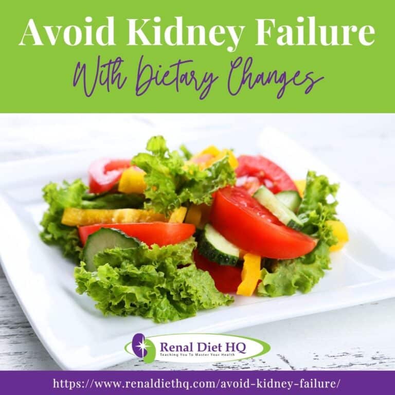 Avoid Kidney Failure with Dietary Changes - Renal Diet HQ