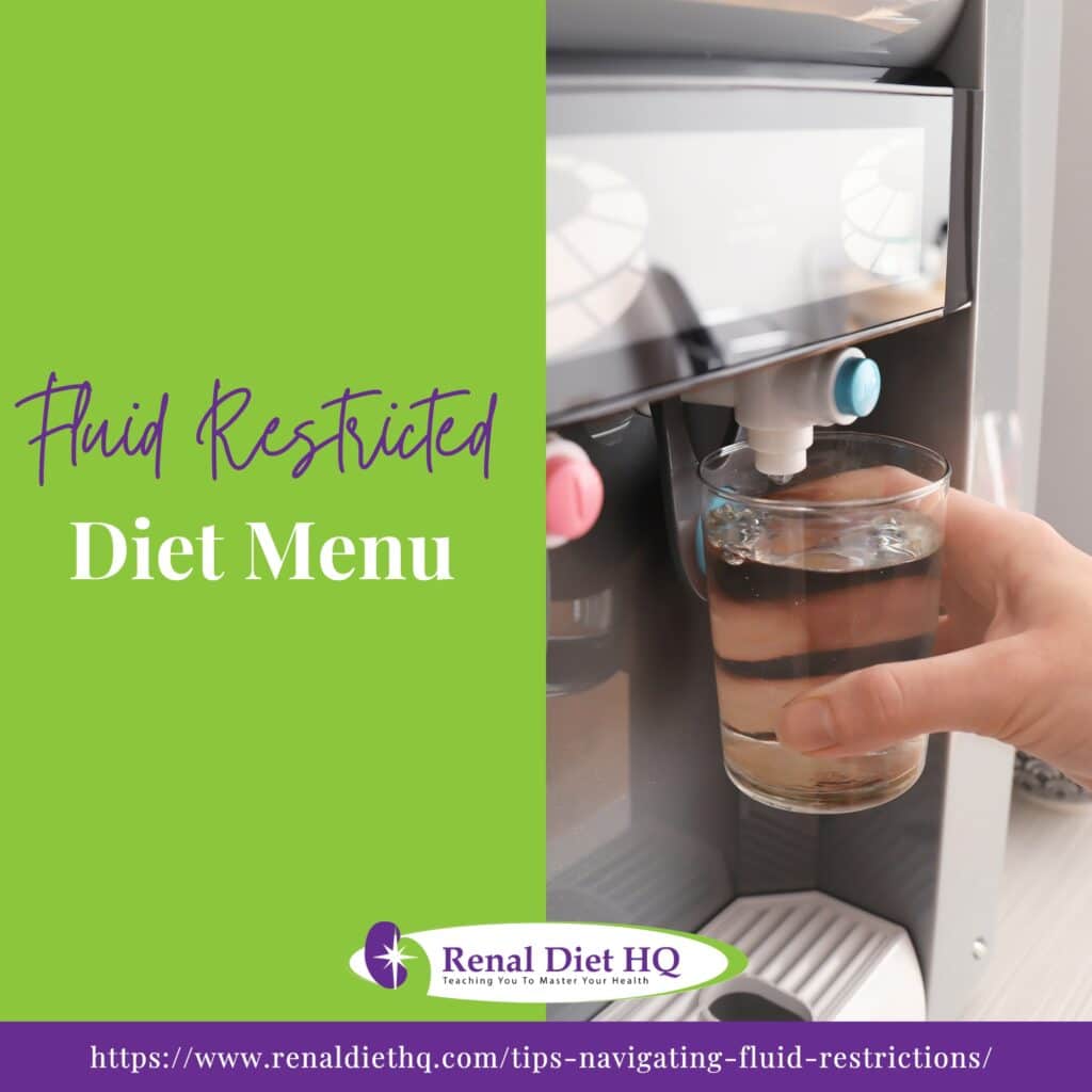 Fluid Restricted Diet Menu - Renal Diet HQ