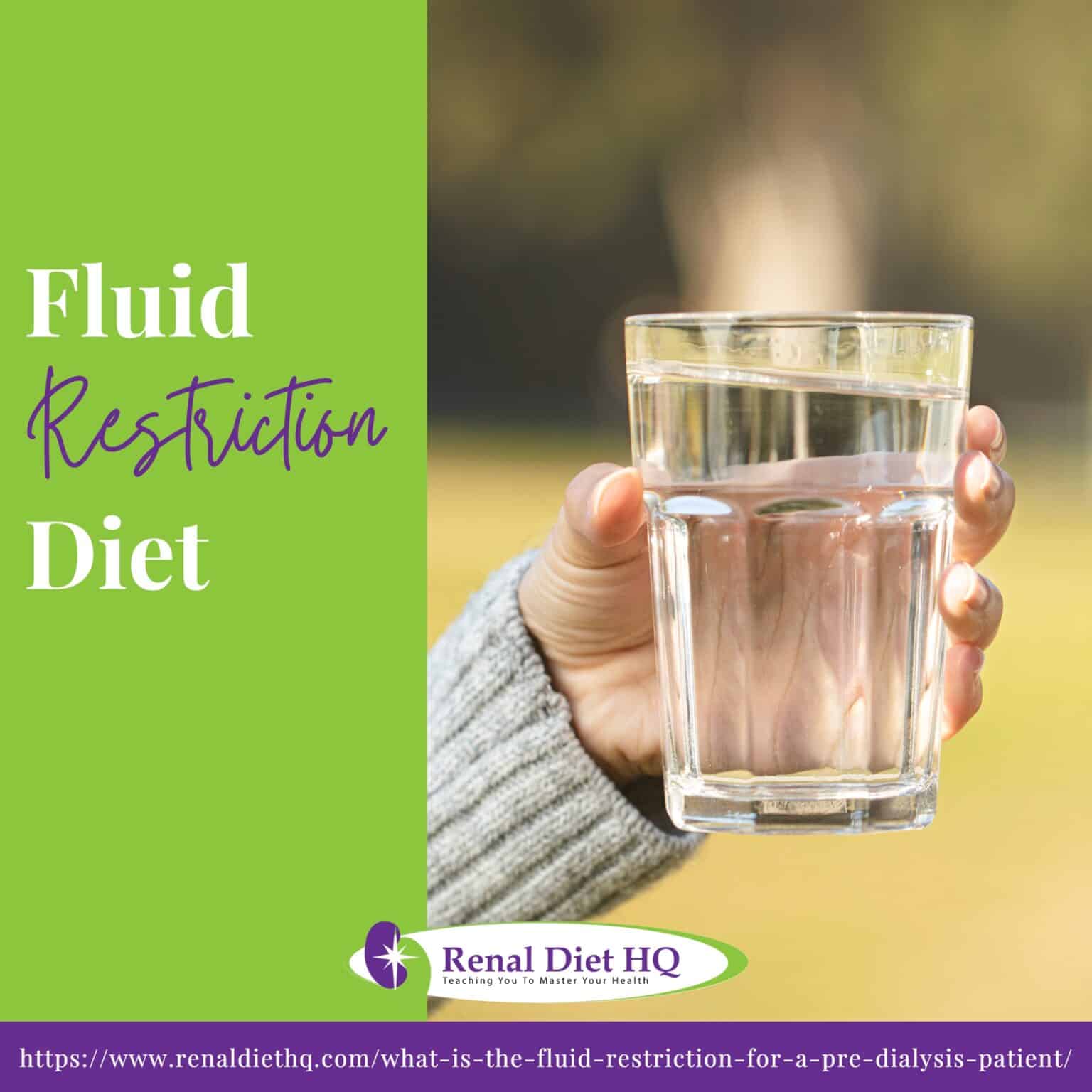 What Is The Fluid Restriction For A Pre-Dialysis Patient? | Renal Diet HQ