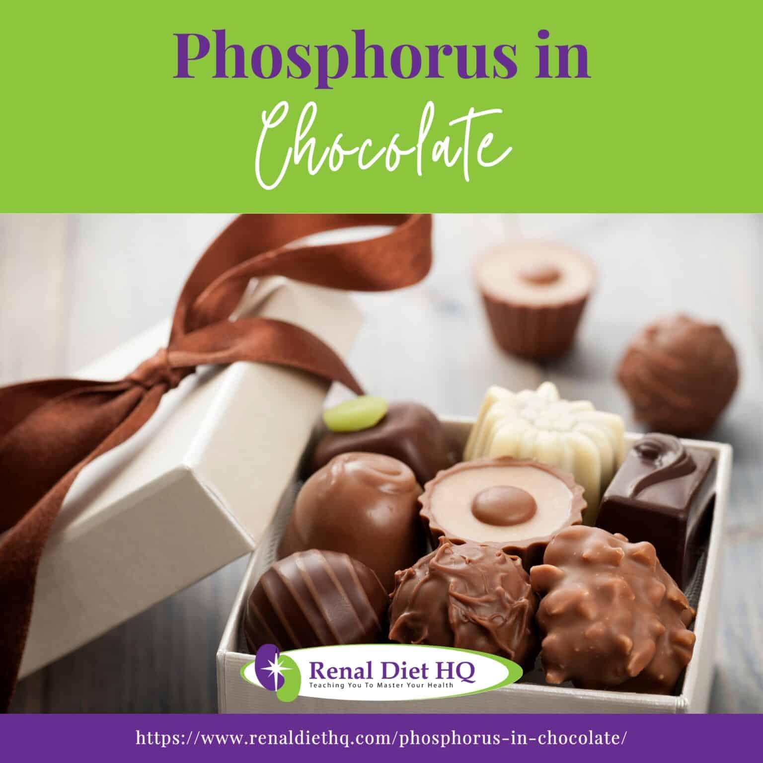 Phosphorus in Chocolate - Renal Diet HQ