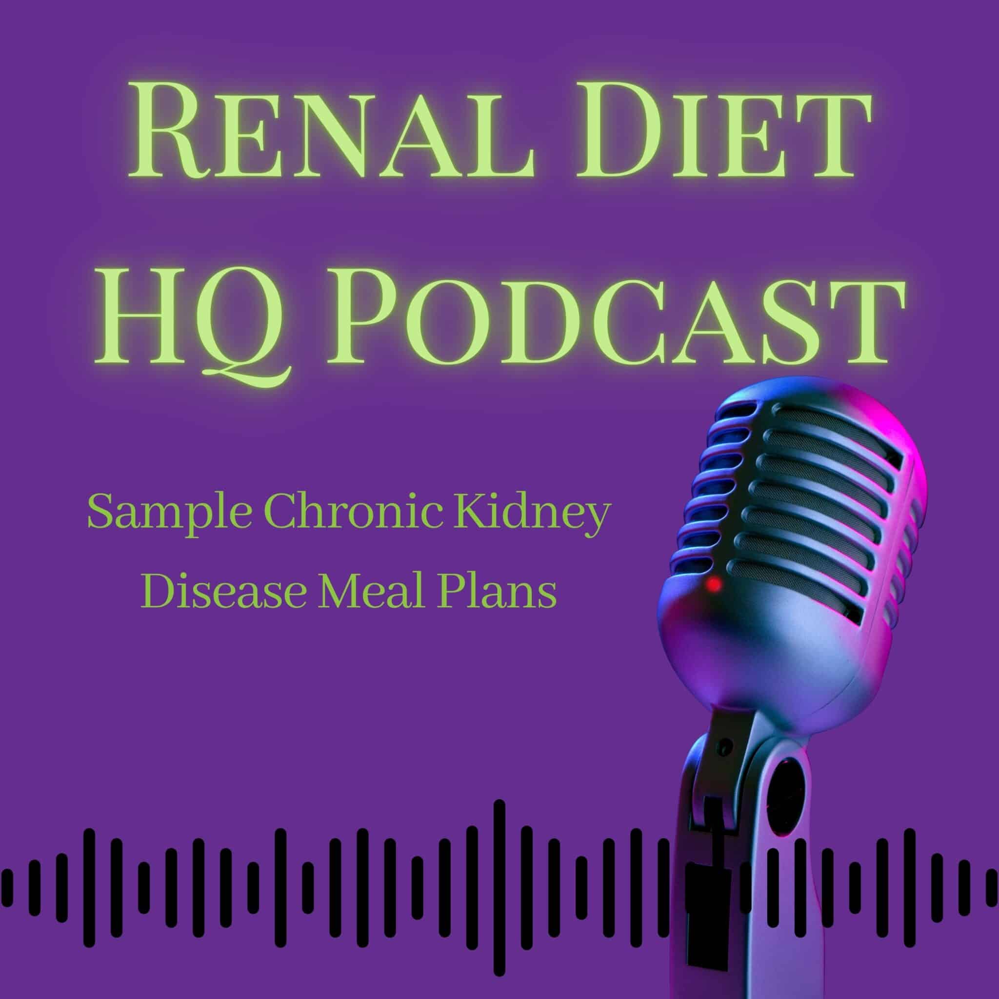 Sample Chronic Kidney Disease Meal Plans-Podcast - Renal Diet HQ