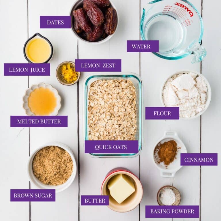 Healthy Oatmeal Date Bars - Renal Diet HQ